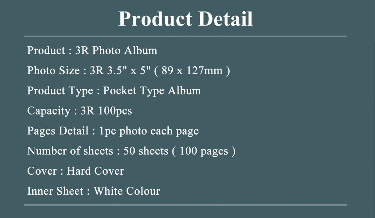 3R Photo Album Insert Type 100pcs | Album Gambar 3R (Ready Stock ...