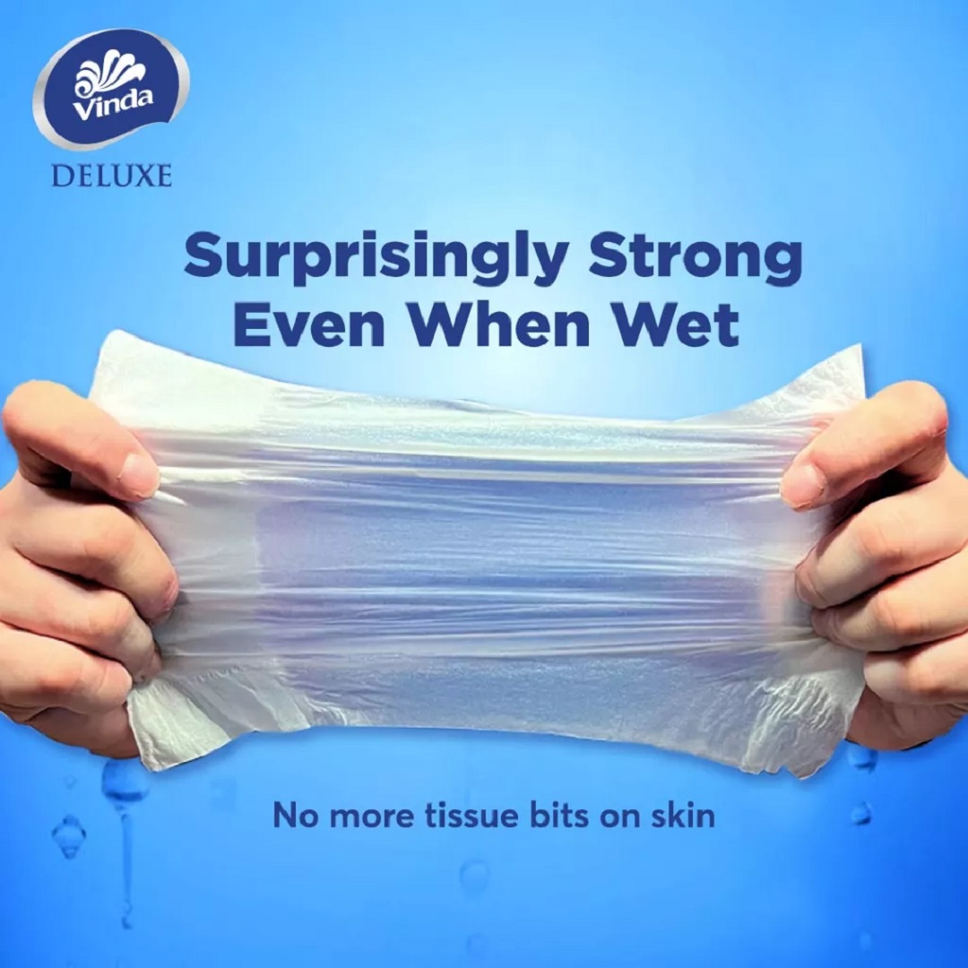 Vinda Deluxe Pocket Hanky Travel Tissue 4ply - 8's x 10 packs - Tisu ...