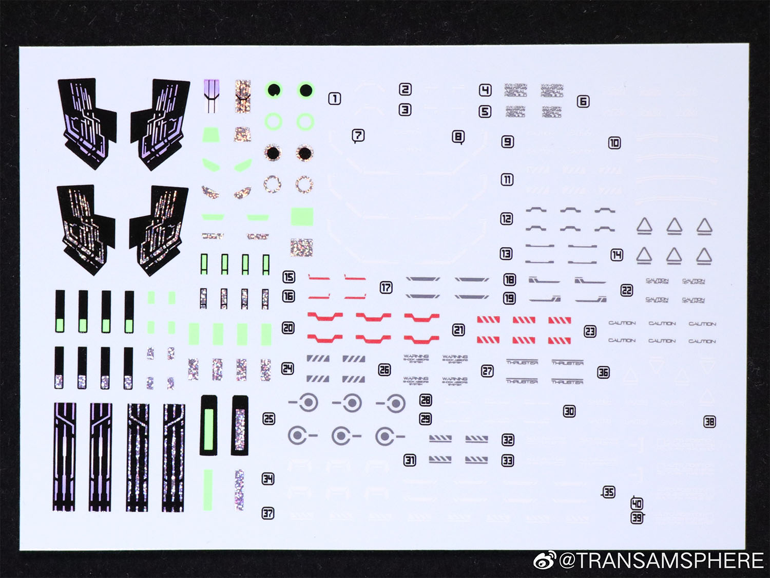 (TRS) Waterslide Decal - HG 1/144 Aerial Rebuild Bronzing (Witch from ...