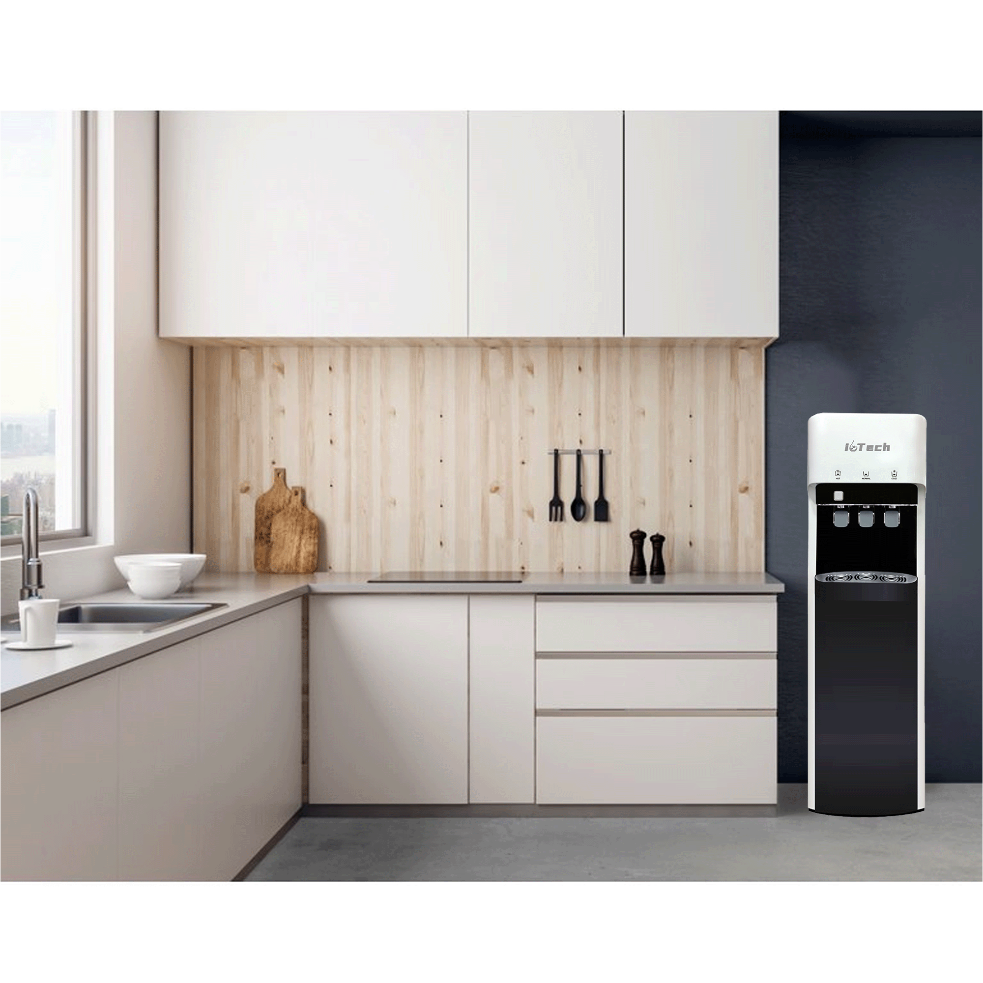 𝐈-𝐓𝐄𝐂𝐇 Hot Normal Cold Floor Standing Water Dispenser Model W3501-3F ...