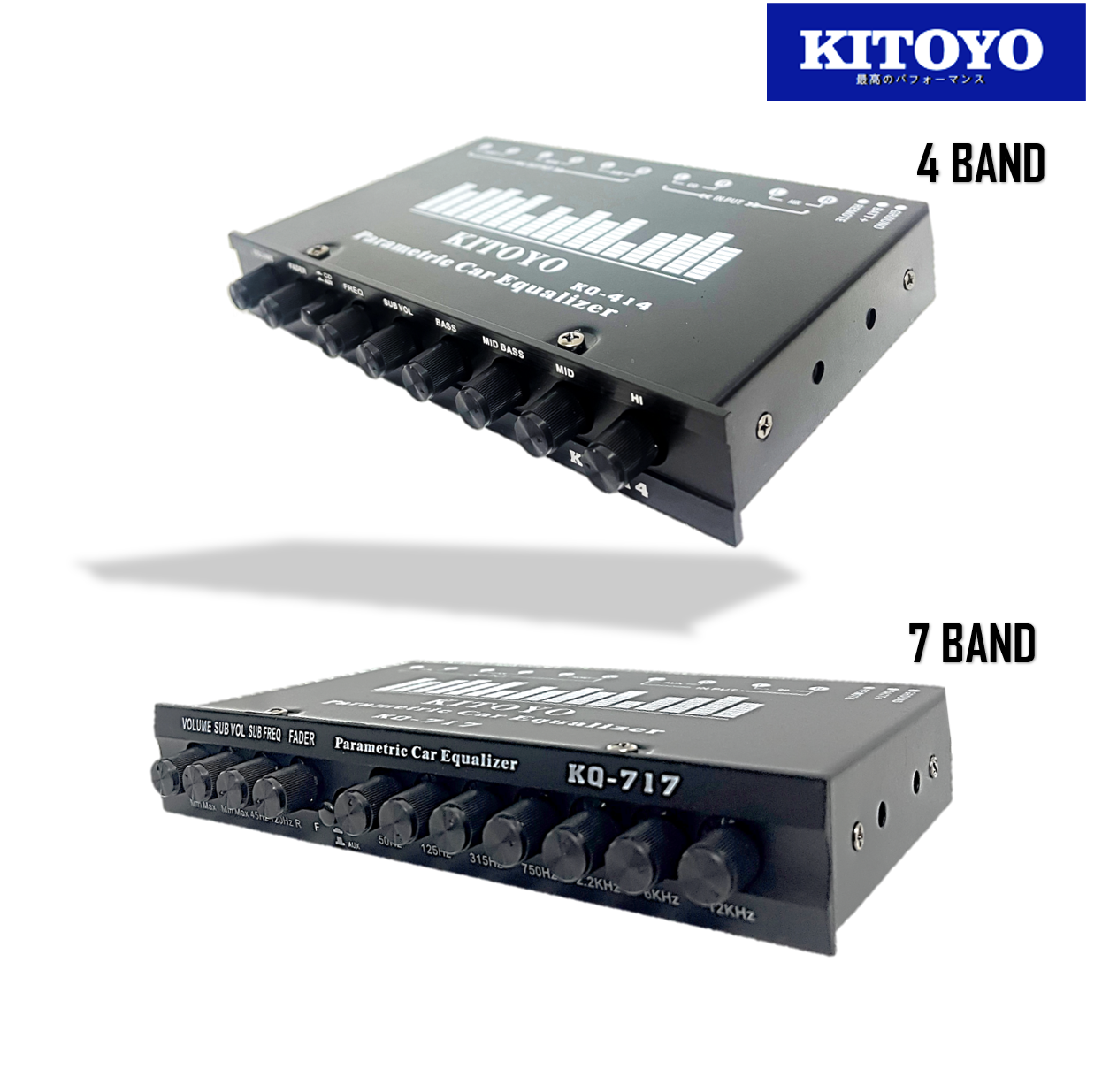 Kitoyo Pre Amp 4 Band Pre Amp 7 Band Equalizer Parametric Preamp with ...