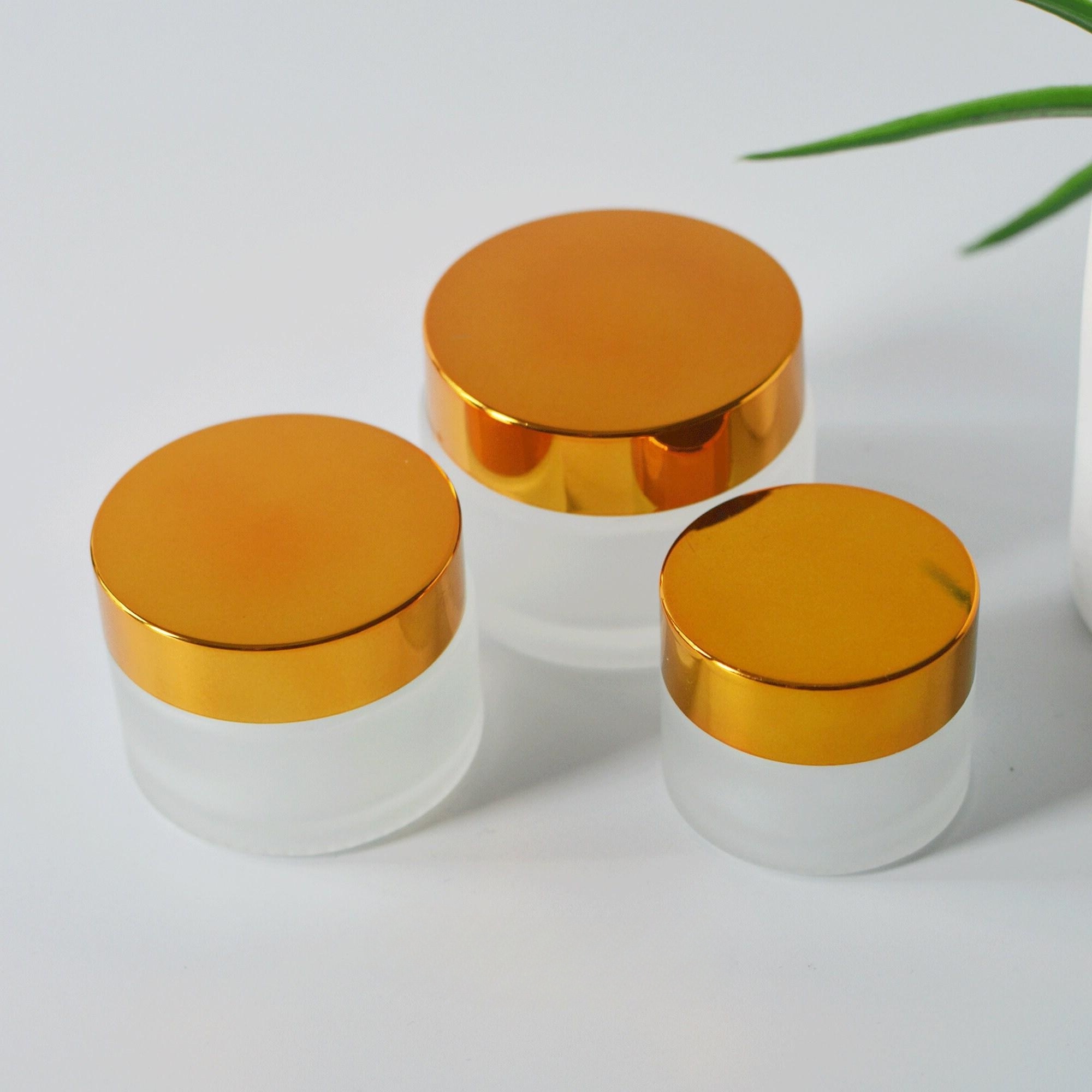 10g 30g 50g 100g Frosted Glass Jar Empty Cosmetic Cream Jar Container ...
