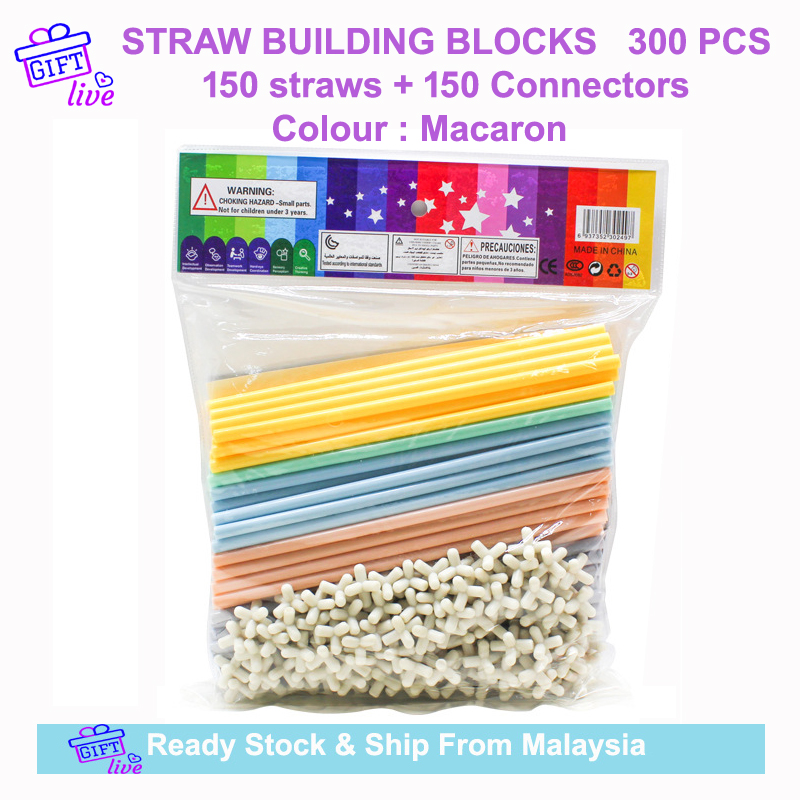 3D Straw Building Blocks Toys Gift Children Space Thinking Games ...