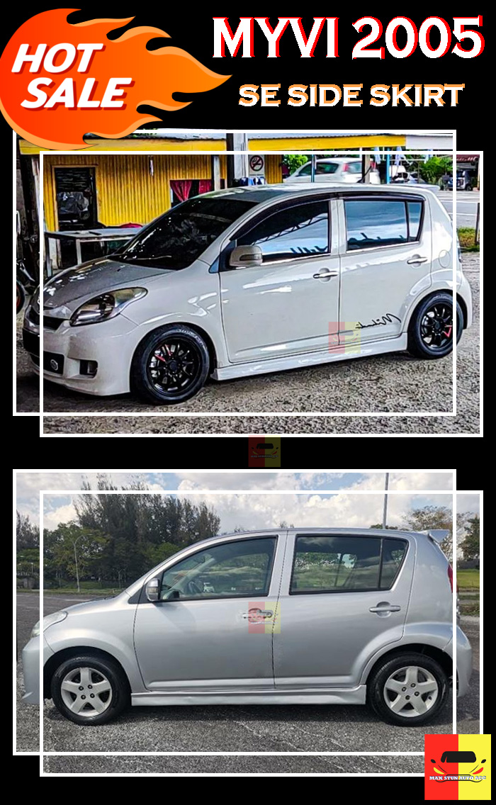 PERODUA MYVI SE SE2 2005-2010 SE LOOK SIDE SKIRT (SE) SPECIAL EDITION ...