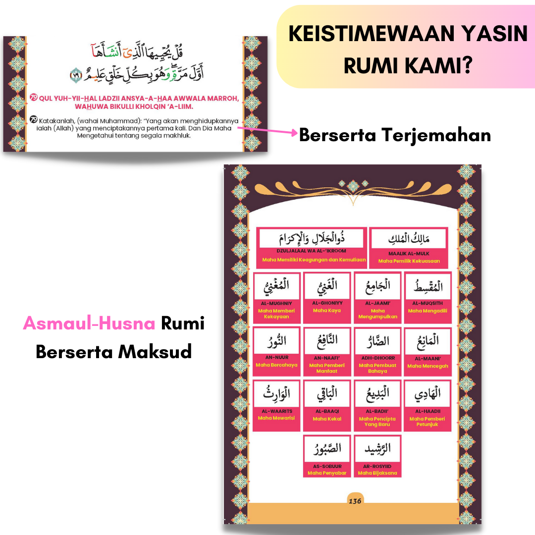 Yasin Rumi - SURAH YASIN, TAHLIL DAN DOA BERSERTA BACAAN RUMI - Doa ...