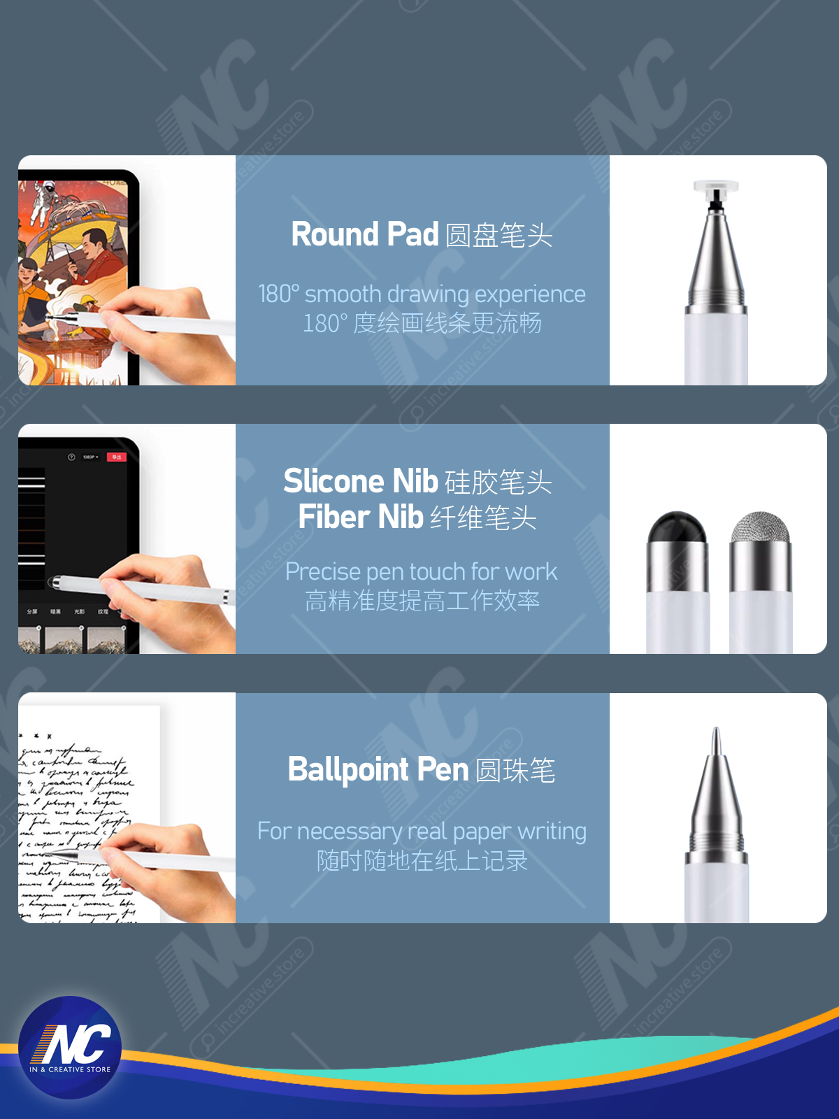 Universal Touch Screen Pen for iPad, Android, and Windows Devices ...