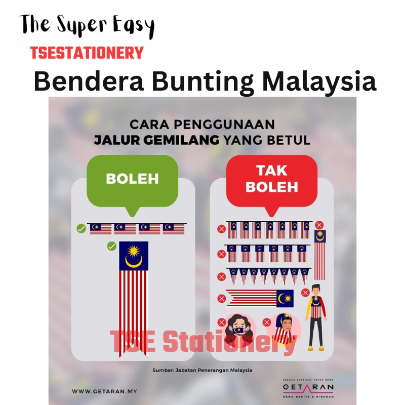 Malaysia Bunch Flag Bundle Bunting Bendera Malaysia Banting Malaysia ...