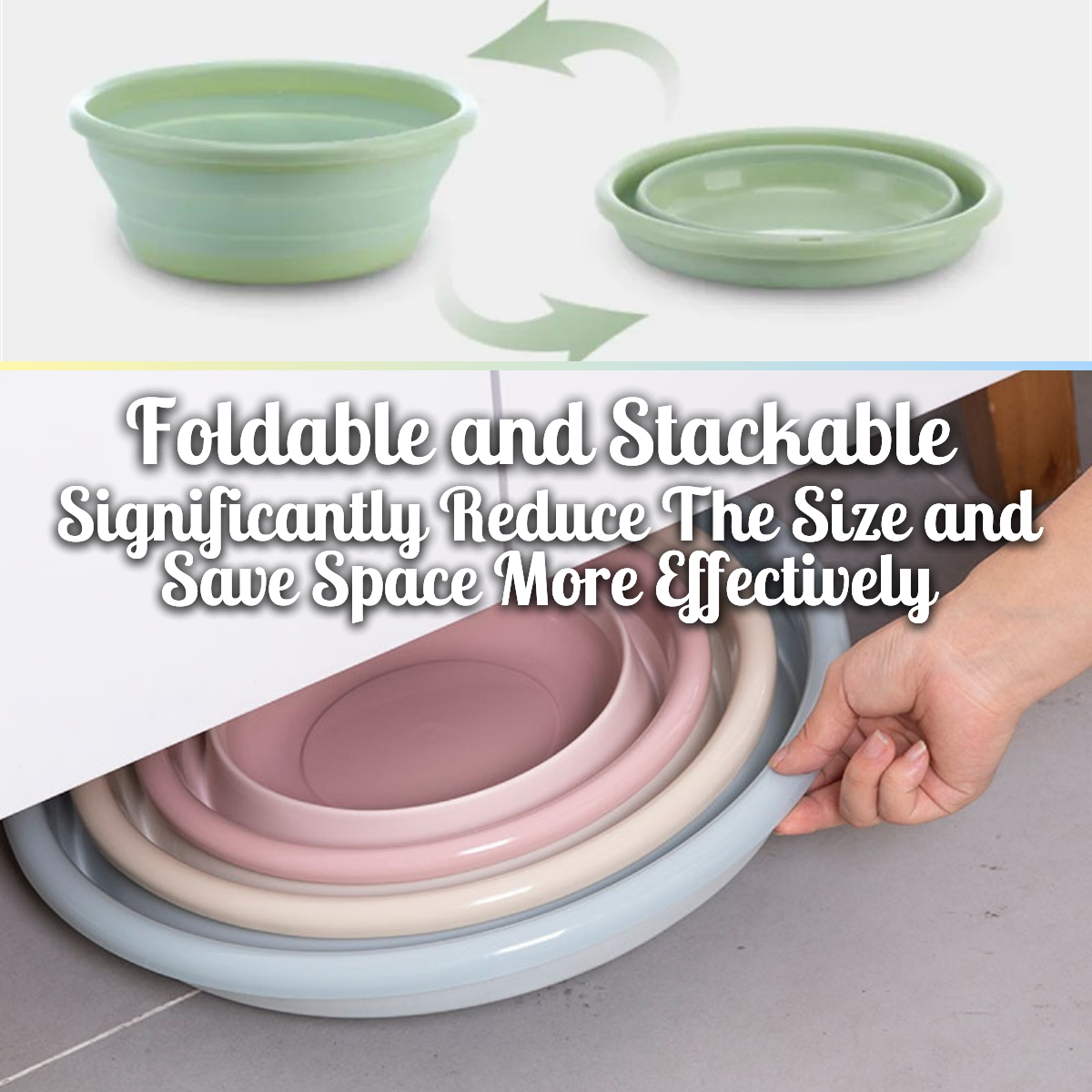 Multipurpose Foldable Collapsible Wash Basin Collapsible Folding Travel ...