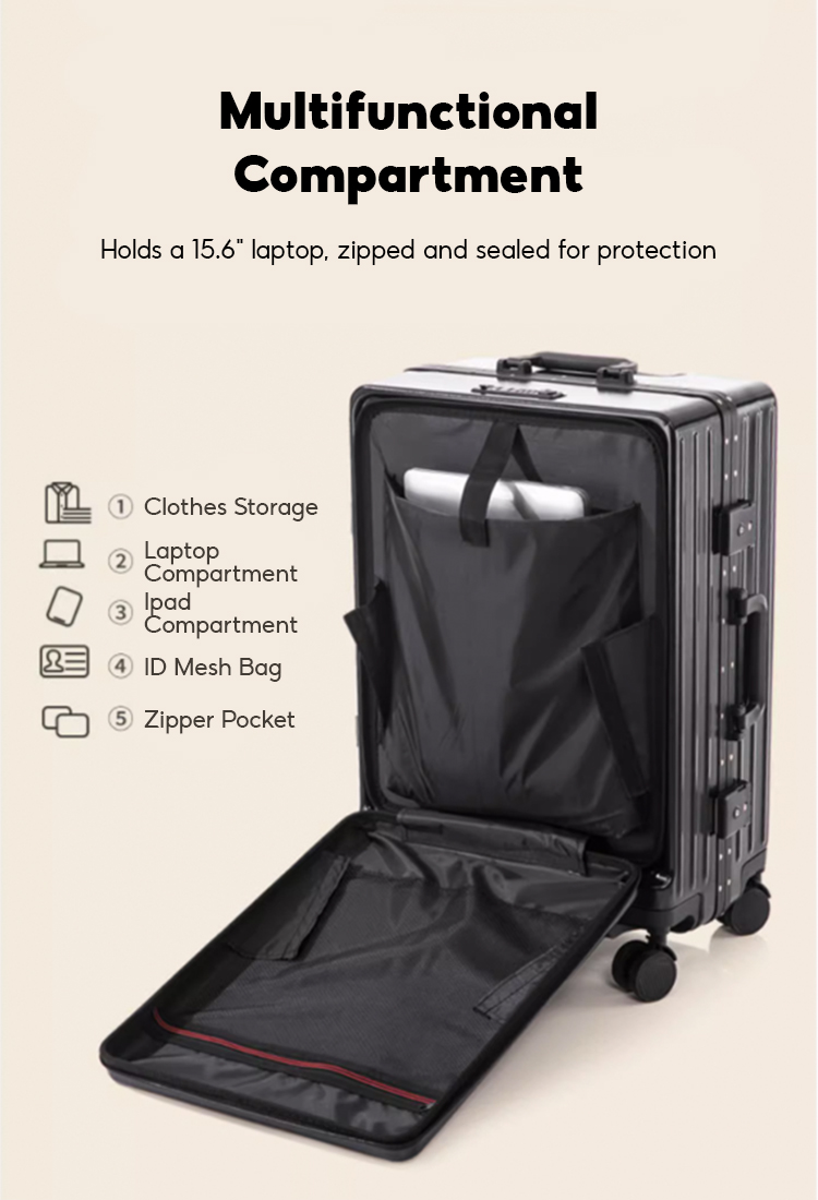 Case Valker Morpho Aluminum Frame Suitcase Luggage (20") Beg Bagasi ...