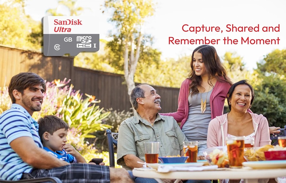 128GB SanDisk Ultra Micro SDHC/SDXC 100MB/s C10 UHS-I Memory Card ...