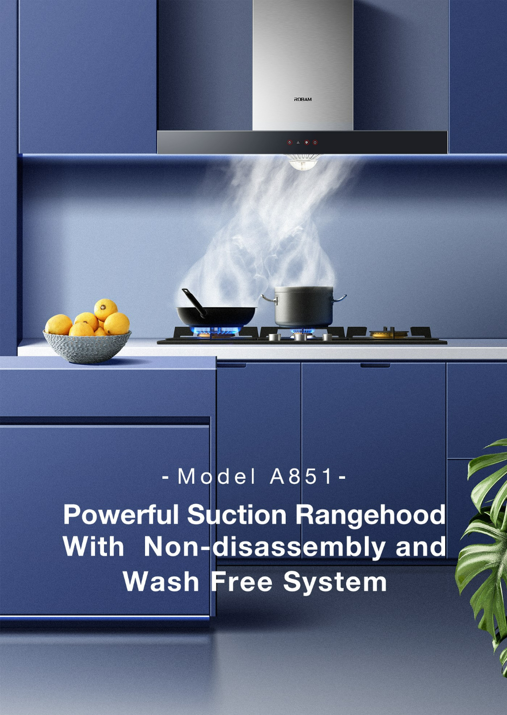 ROBAM T-Shaped Range Hood Cooker Hood A851 | Shopee Malaysia