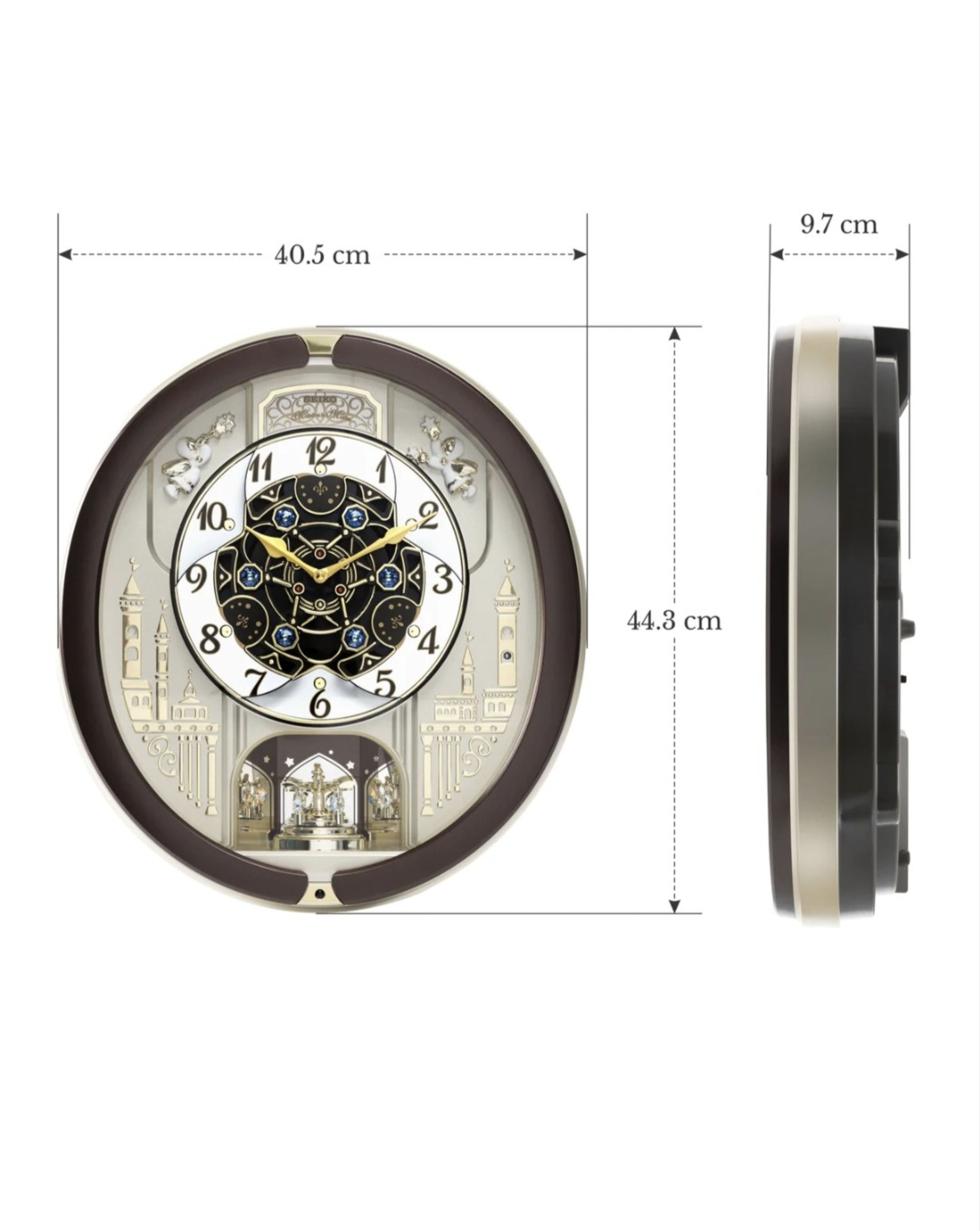 100% ORIGINAL SEIKO Melodies In Motion Wall Clock QXM291( QXM291B ...