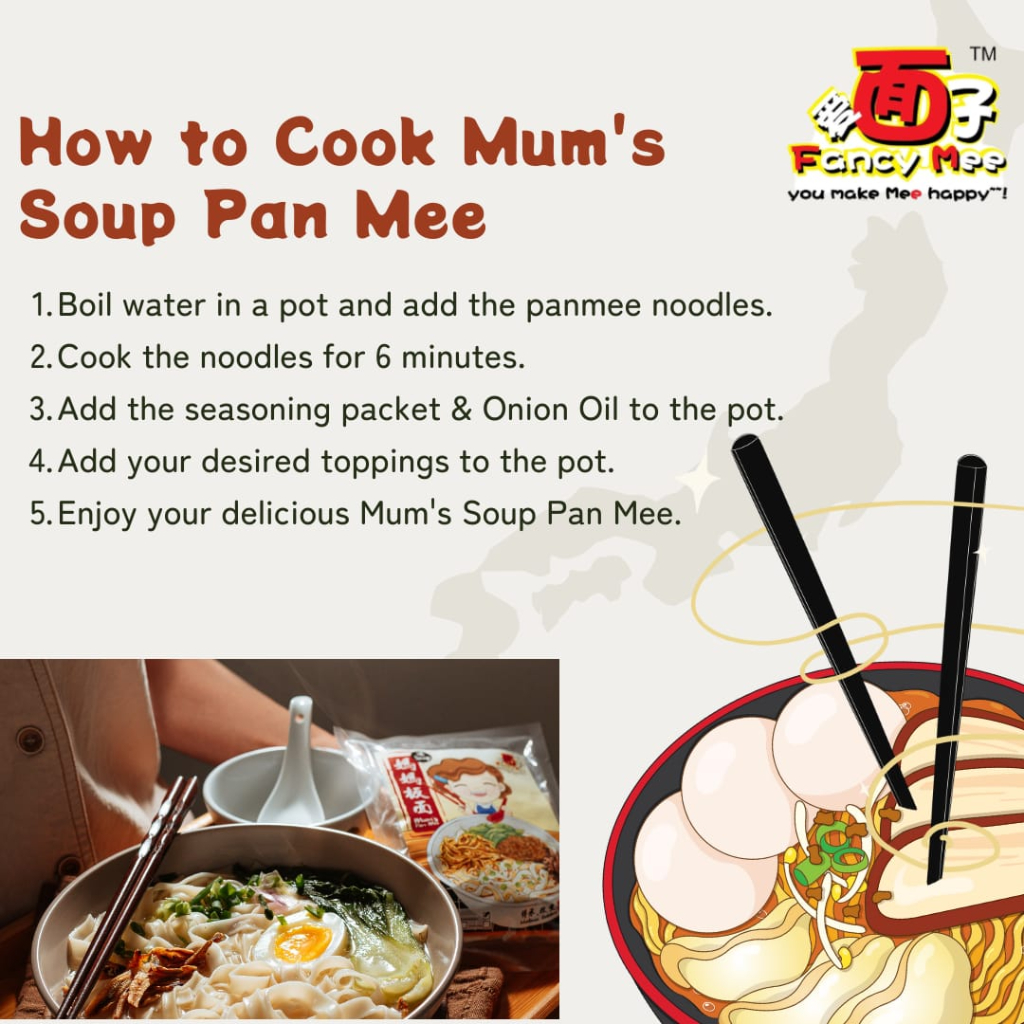 Mum's Soup Pan Mee , 妈妈汤板面 ，Best Seller 热卖 ,No Pork No Lard（Fancy Mee ...