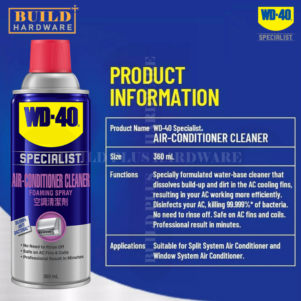 WD-40® Specialist/3-IN-ONE Professional Air-Conditioner Cleaner 360ml ...