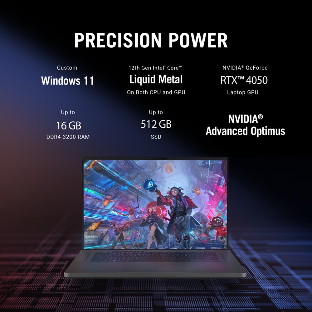 Asus ROG Zephyrus G16 2023 GU603V-UN4016W i7-13620H/ 16GB 4800MHZ/ 1TB ...