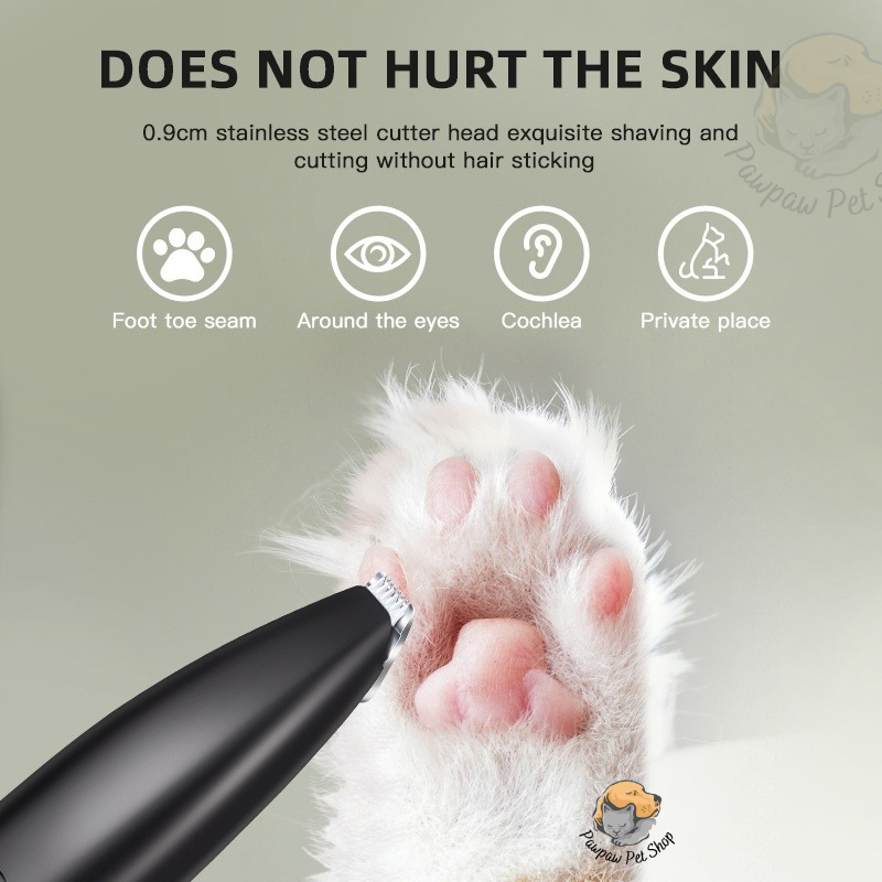 Pawpaw Cat Dog Pet Foot Hair Trimmer Shaver Clipper Cutter Machine ...