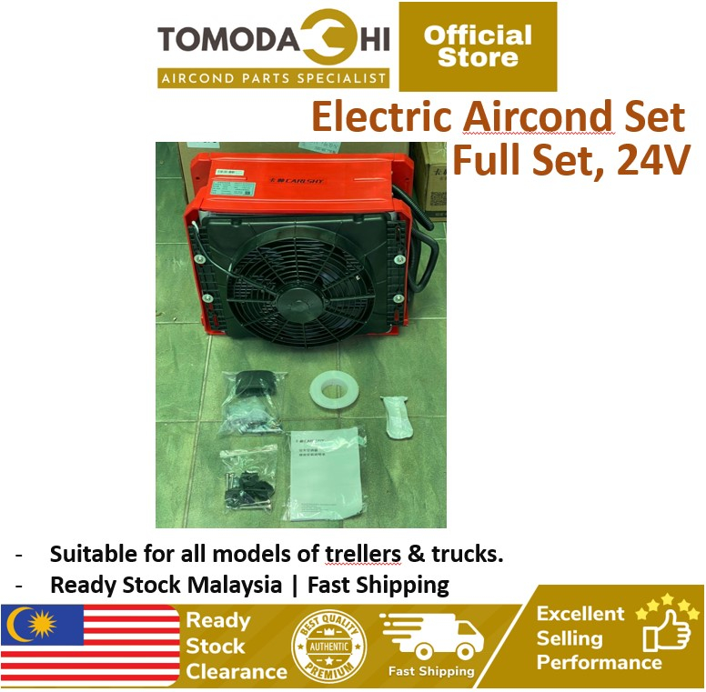 TOMODACHI Car Aircond Truck Electric Aircond Set R134a 24V Complete Full Unit | Ready Stock ...