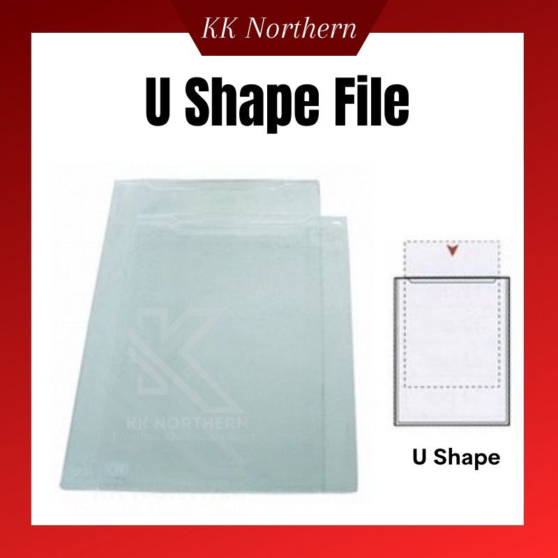 [F4] Clear Folder (24pcs/pack) F4 PVC Document Clear Holder L Shape/ U ...