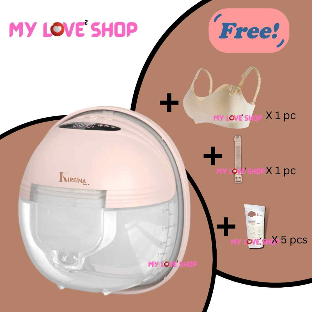 Kireina Lemon LED Wearable Breast Pump handsfree Pump susu ...