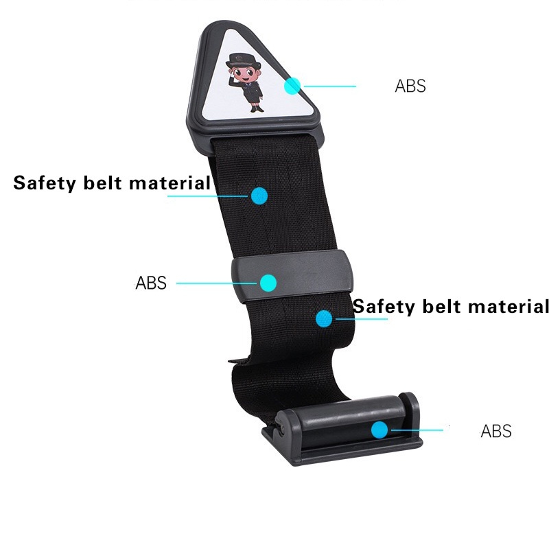 Kids Car Safety Harness Seat Belt Cover / Mesh Triangle Child Safety ...