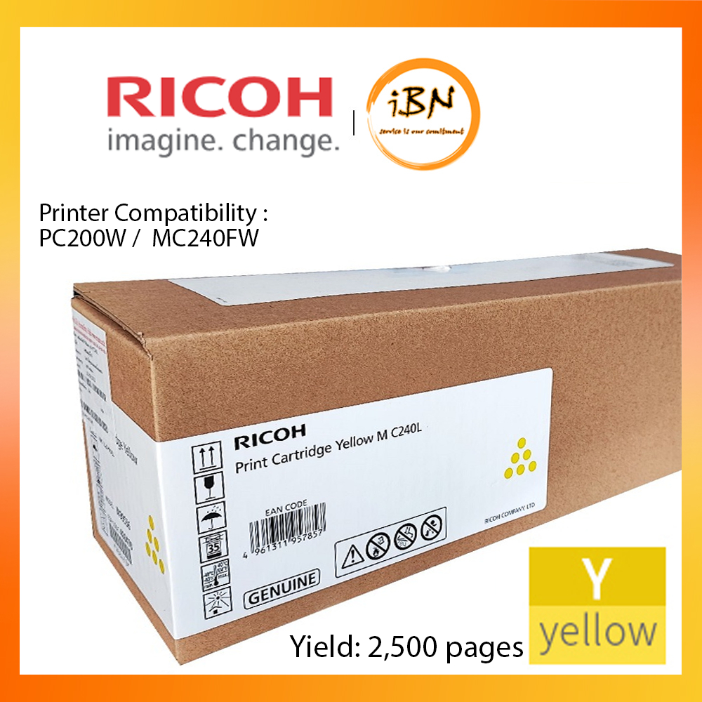 Ricoh MC240L Genuine Toner for PC200W / MC240FW / P C200W / M C240FW ...