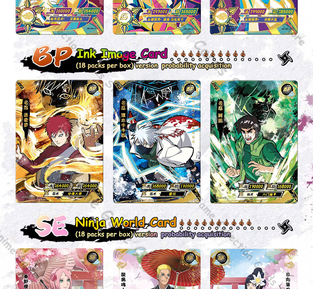 100% ORIGINAL Naruto Card KaYou TCG Ninja Age CR MR Tier Wave Box Anime ...