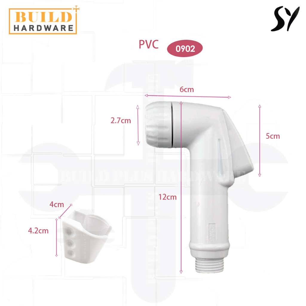 Toilet Bidet Spray Set SUS304/PVC Hand Sprayer Stainless Steel Bathroom Faucet Tap 坐浴桶喷水 UNIQ ...