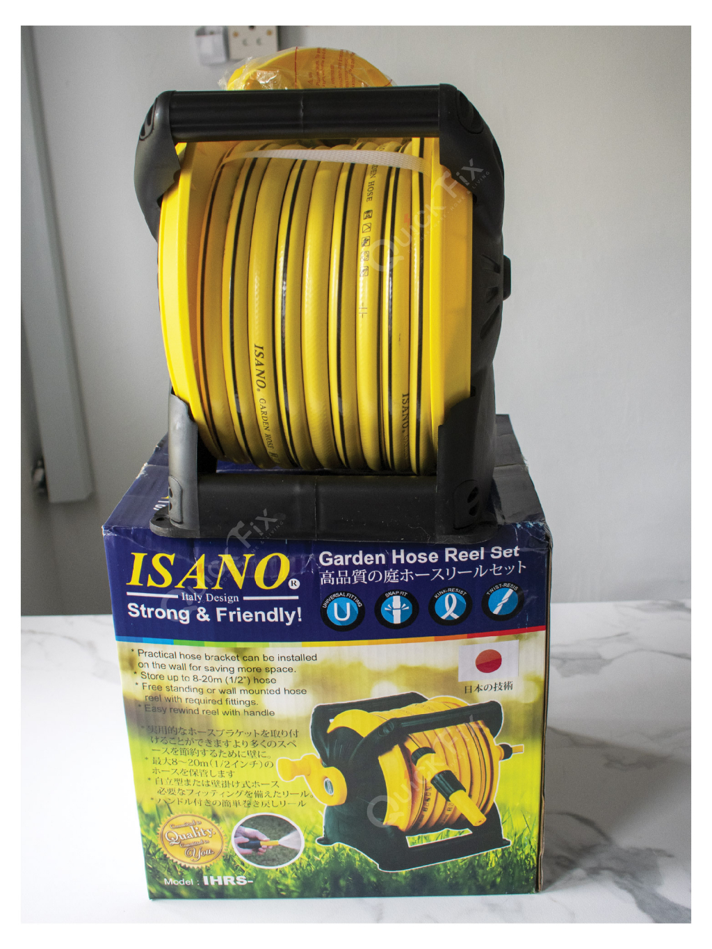 QuickFix [NEW] ISANO Water Hose Reel Pipe Garden 15m & 20m Wall ...