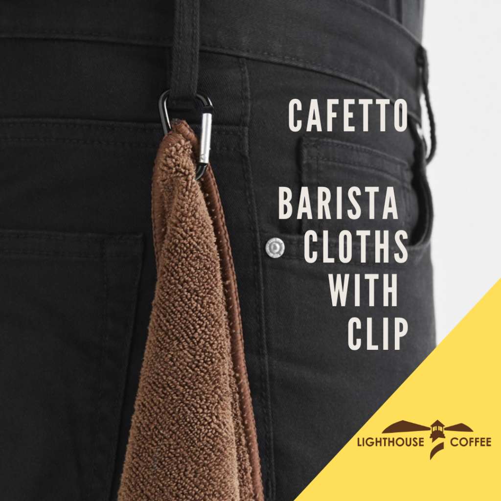 [ CAFETTO ] BARISTA CLOTH WITH CLIP (BROWN CLOUR) | Shopee Malaysia