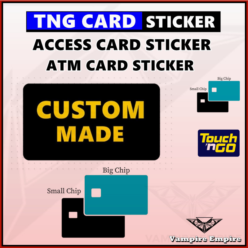 Custom Made Sticker - ATM Card Sticker - ACCESS Card Sticker - Touch n ...