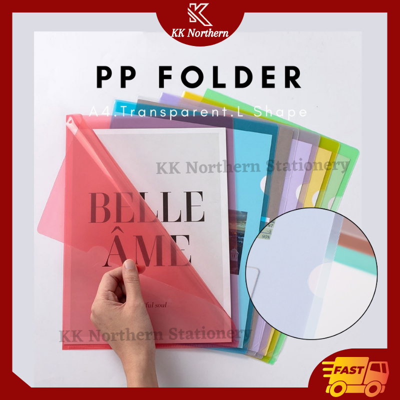 A4 PP Folder Paper Organizer L Shape File A4 Plastic Clear Fail Transparent Document File Holder ...