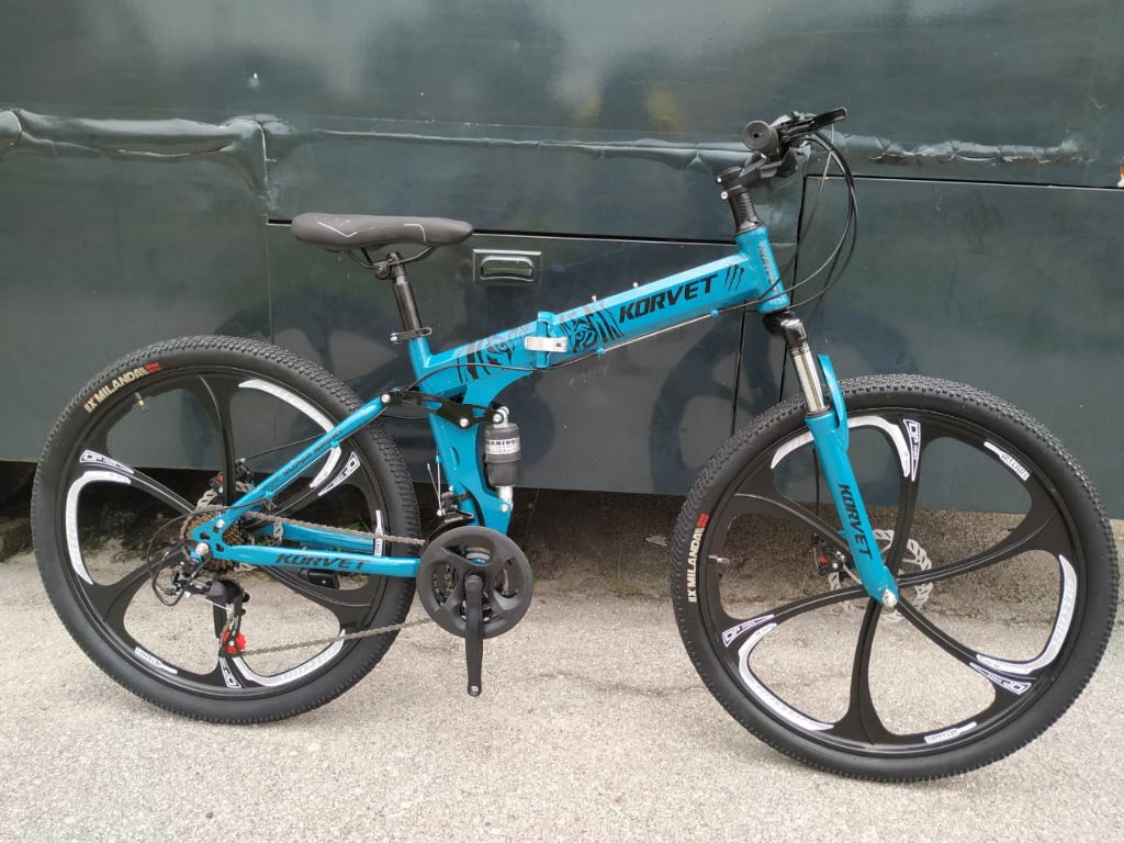Folding bike basikal lipat bicycle mountain bike shimano cycling mtb ...