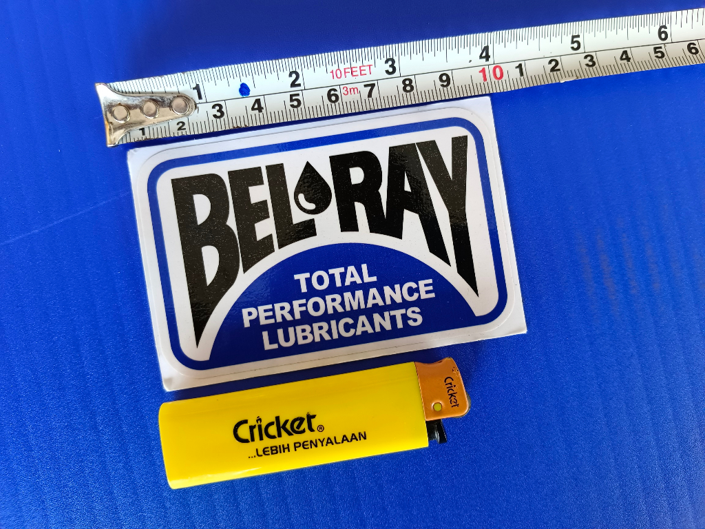 Sticker Bel Ray Oil Motor Car BelRay Sticker Waterproof HP Latex Print ...