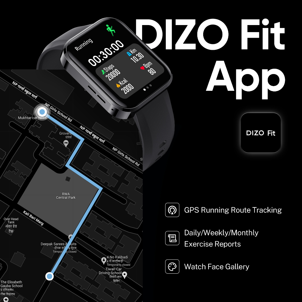 [Official Store] DIZO Watch D Talk Bluetooth Calling watch 1.8''Big ...
