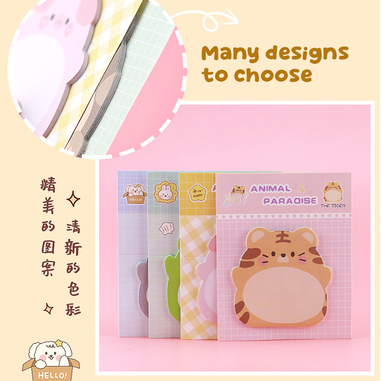 Whitespace Cute Animal Memo Pad Standable Cheap Cartoon Sticky Notes ...