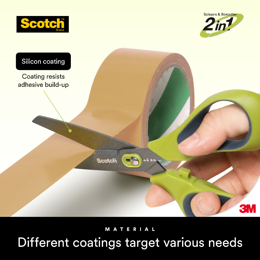 3M Scotch Non-Stick / Stainless Steel 2 in 1 Unboxing Scissors (7-inch ...