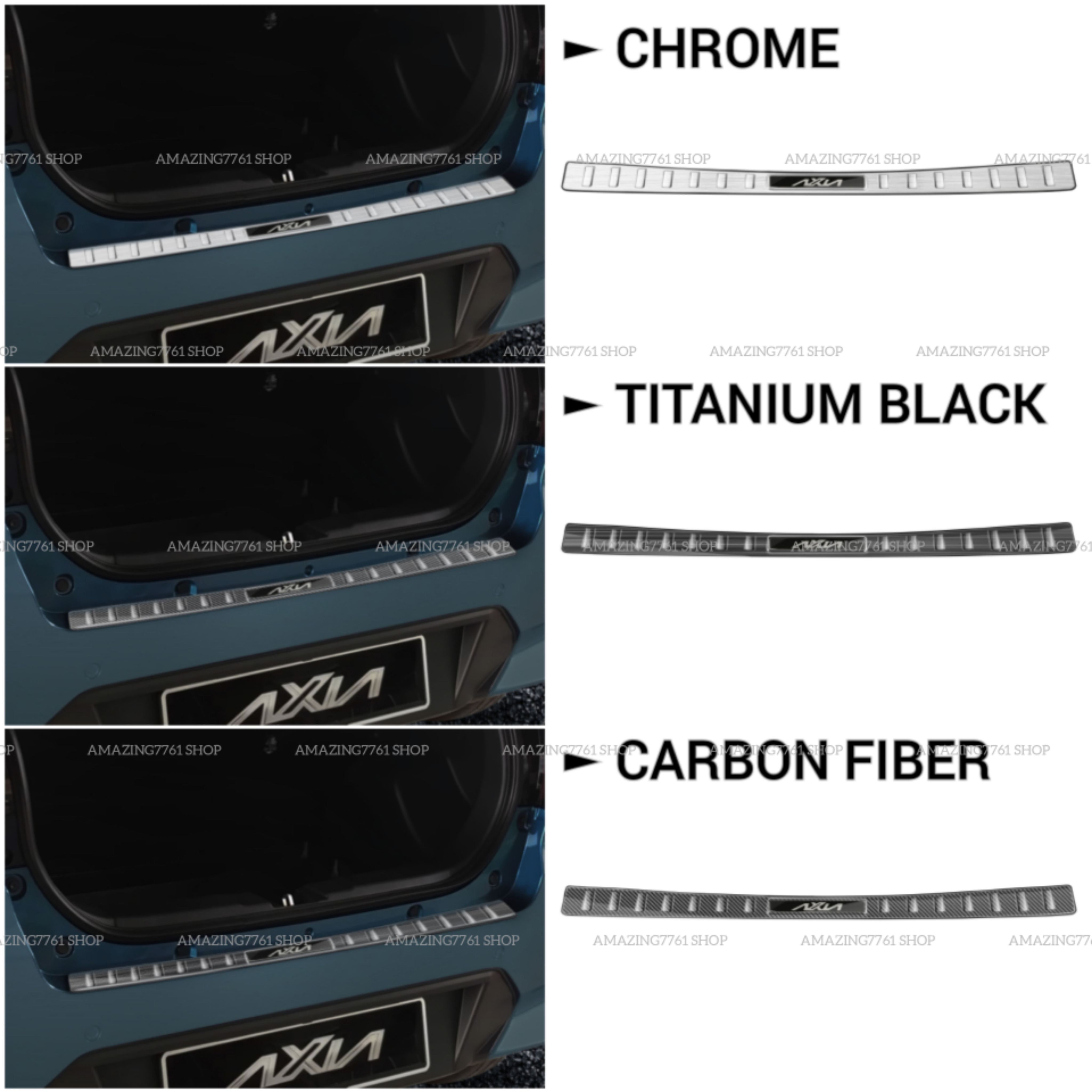 AMAZING NEW AXIA 2023 STAINLESS STEEL REAR BUMPER PAD REAR BUMPER GUARD ...