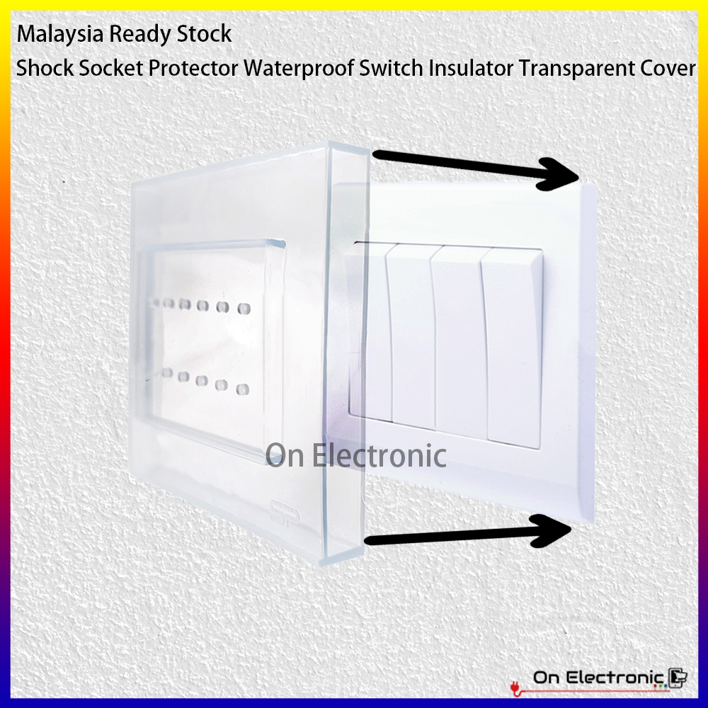 Shock Socket Protector Waterproof Switch Insulator Transparent Cover ...