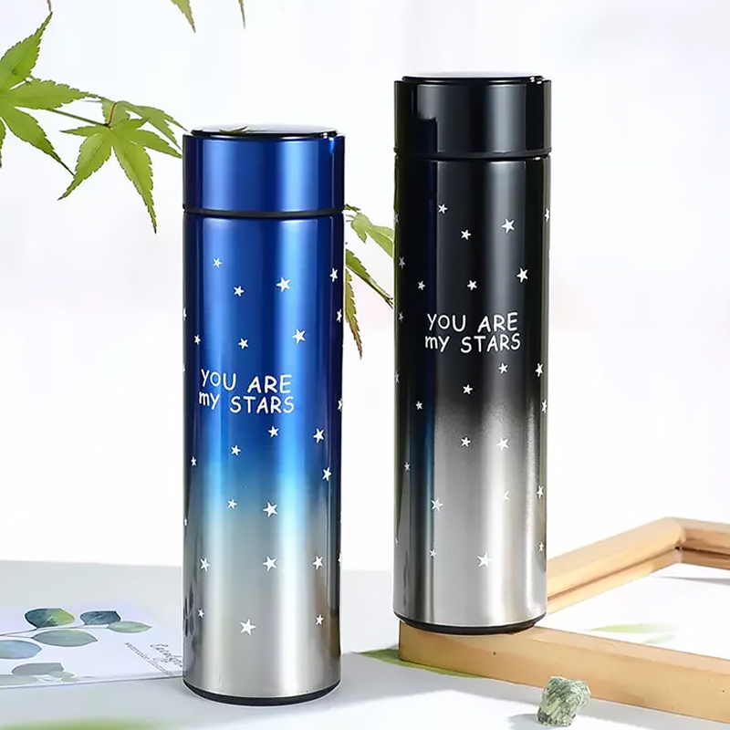 𝐃𝐎𝐔𝐁𝐋𝐄 𝐋𝐀𝐘𝐄𝐑 𝐈𝐍𝐒𝐔𝐋𝐀𝐓𝐈𝐎𝐍 Stainless Steel Smart LED Thermal Flask 500ml ...