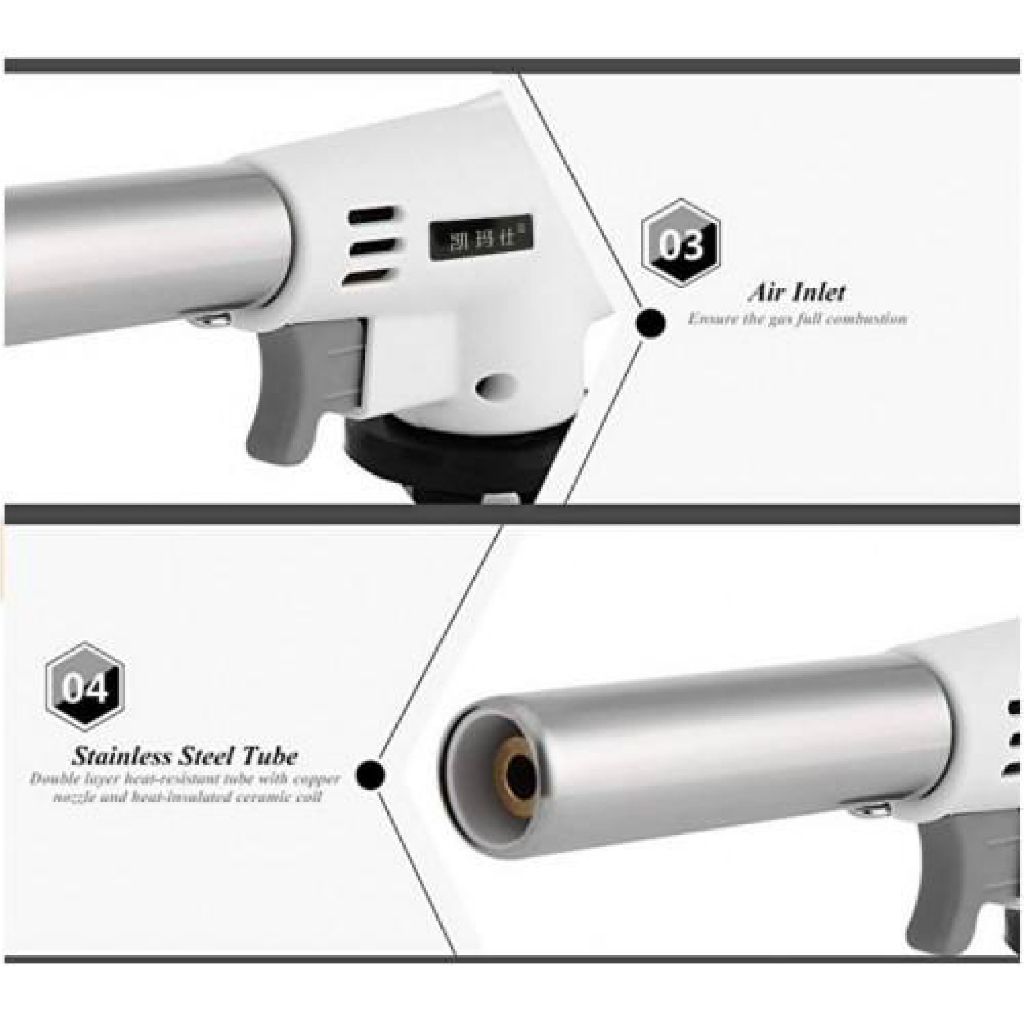 Camping Gas Torch Butane Burner Welding Fire Maker Flame Gun ...