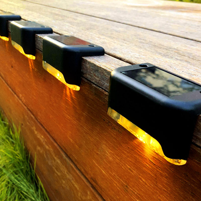 𝐈𝐏𝟔𝟓 𝐖𝐀𝐓𝐄𝐑𝐏𝐑𝐎𝐎𝐅 Solar LED Fence Light Stair Steps Pathway Wall Garden ...