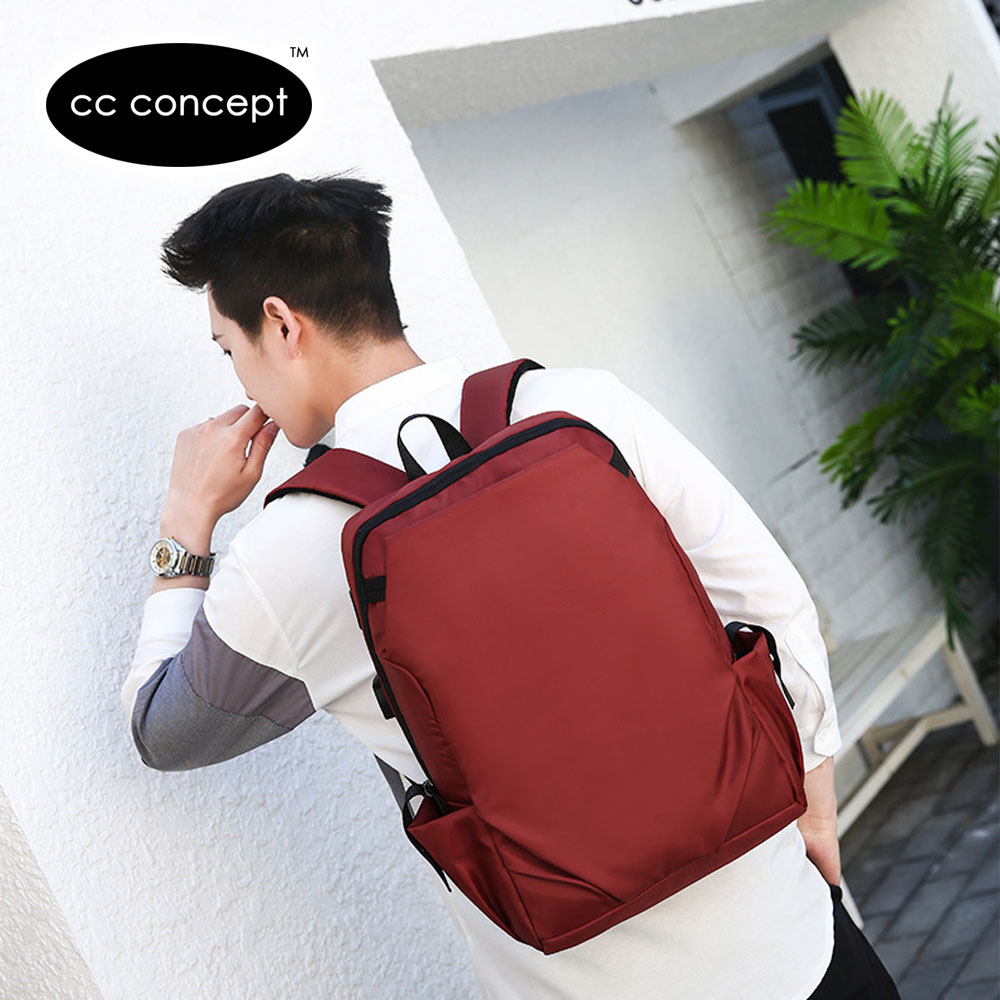CC CONCEPT Premium Laptop Backpack Waterproof USB Charging Travel Bag ...