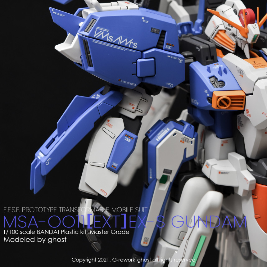 [COPY GHOST] MG49 MG 1/100 MSA-0011[EXT] EX-S GUNDAM WATER SLIDE DECAL ...