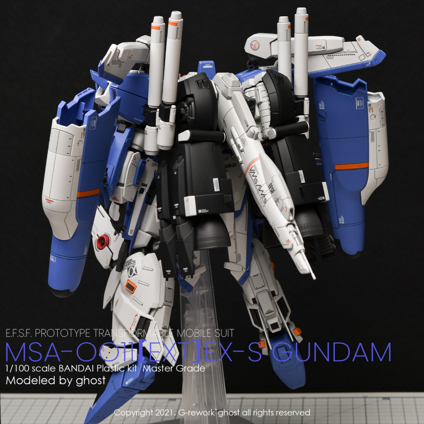 [COPY GHOST] MG49 MG 1/100 MSA-0011[EXT] EX-S GUNDAM WATER SLIDE DECAL ...
