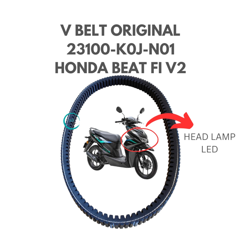 ORIGINAL V BELT BELTING HONDA BEAT V2 BEAT 110 V2 BEAT FI V2 | Shopee ...