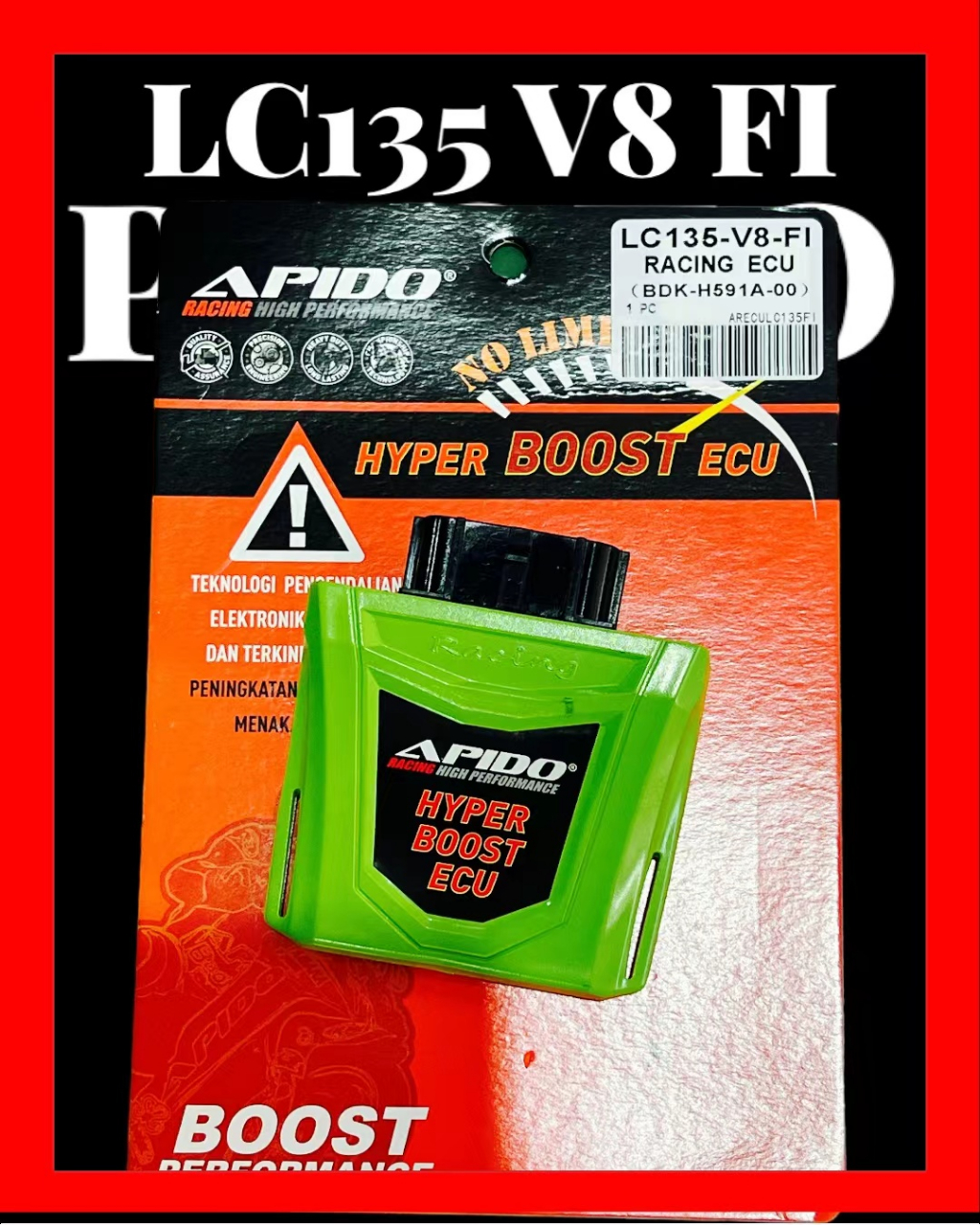 Apido Racing Hyper Boost ECU PNP No Dyno Y15ZR Y15 v1 v2 Y16ZR SRL115 ...