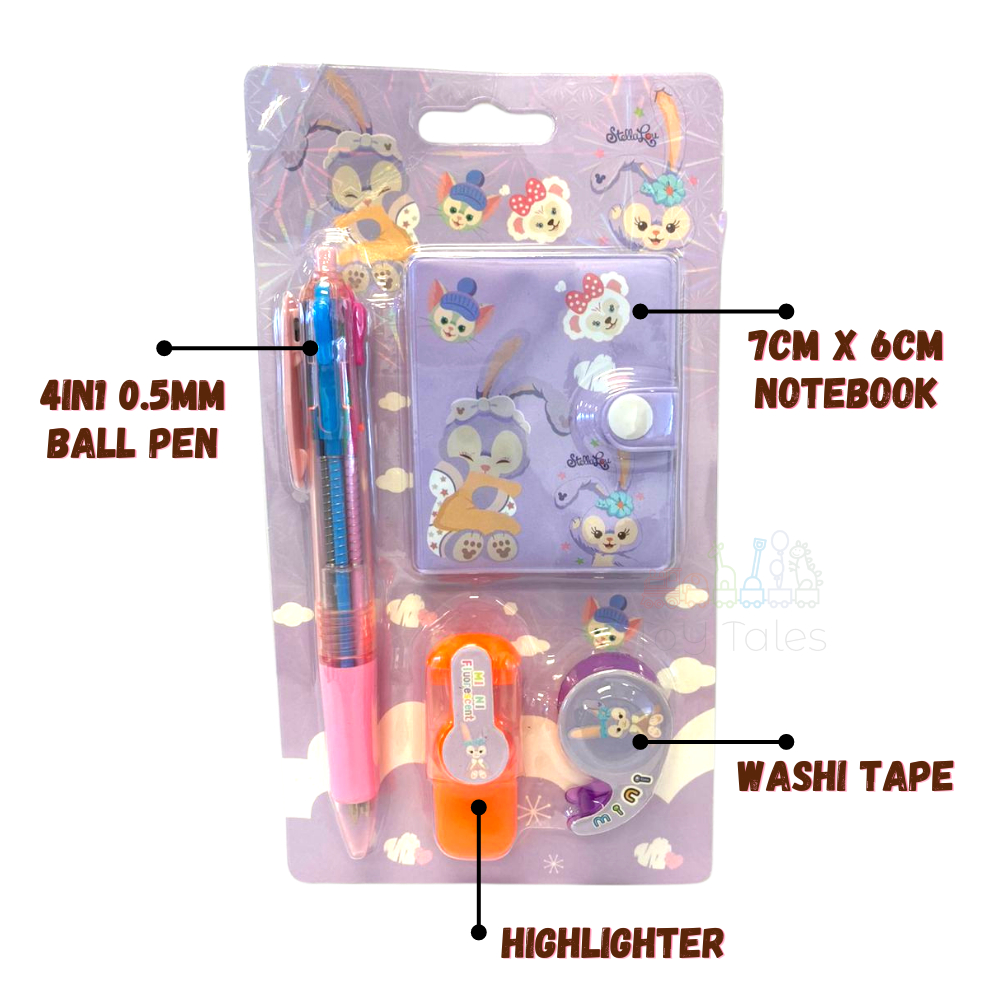 4PCS KIDS GOODIES STATIONERY SET 🍭 Stationery Set For Kids Gift School ...