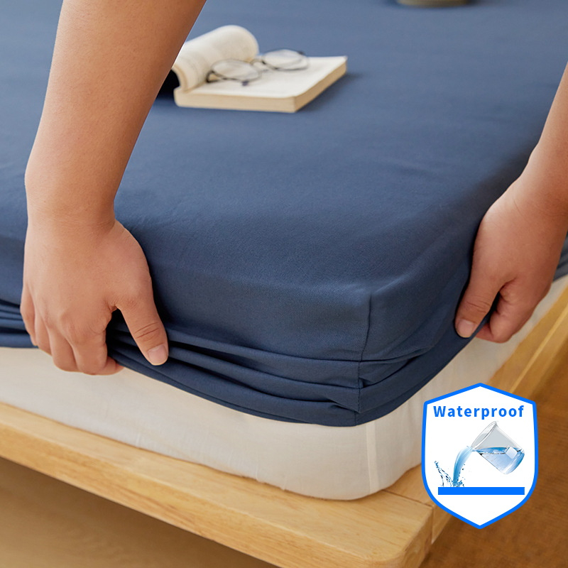 100% Waterproof Bedsheet Premium Fitted Bedsheet Queen/King Mattress Protector Cover Ready Stock ...