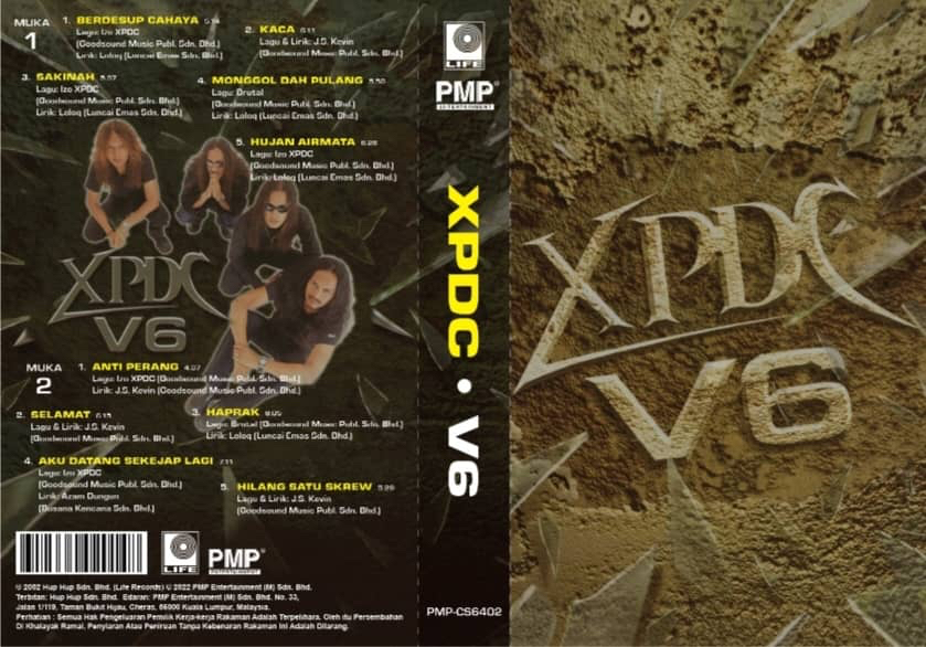 XPDC Samurai & V6 Album Kaset Cassette - Bagaikan Samurai - Ulat-Kulat - Teman - Kenapa Apakah ...