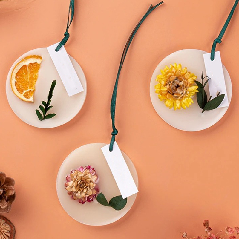 𝐑𝐄𝐃𝐔𝐂𝐄 𝐒𝐓𝐑𝐄𝐒𝐒 Dried Flower Scented Wax Slice Hangable Natural Fragrance ...